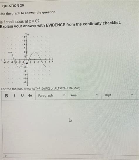 solved use the graph to answer the question is f continuous