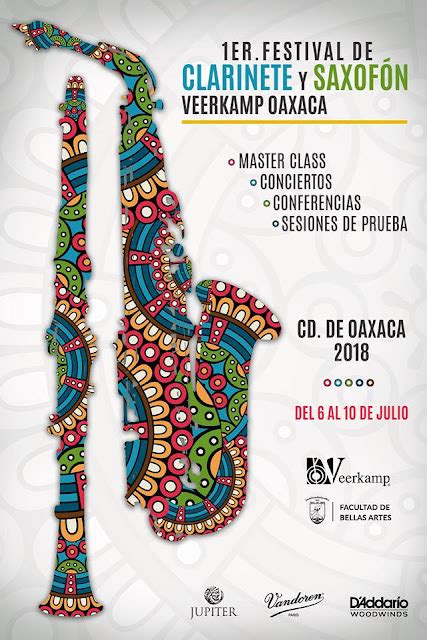 Actividades 2018 Del Festival De Clarinete Y Saxofón En Oaxaca Vive