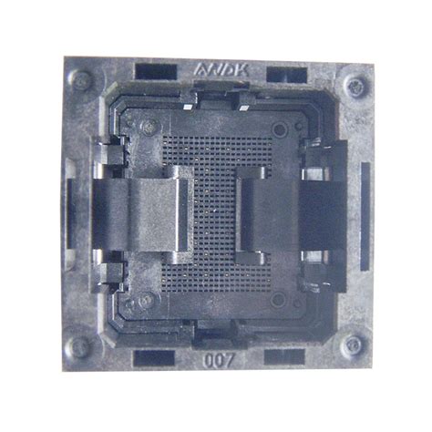 LGA52 Socket Open Frame Structure IC Test Socket Burn In Socket Size 14 18mm Programming Socket