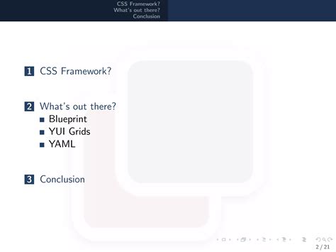 Css Frameworks Ppt
