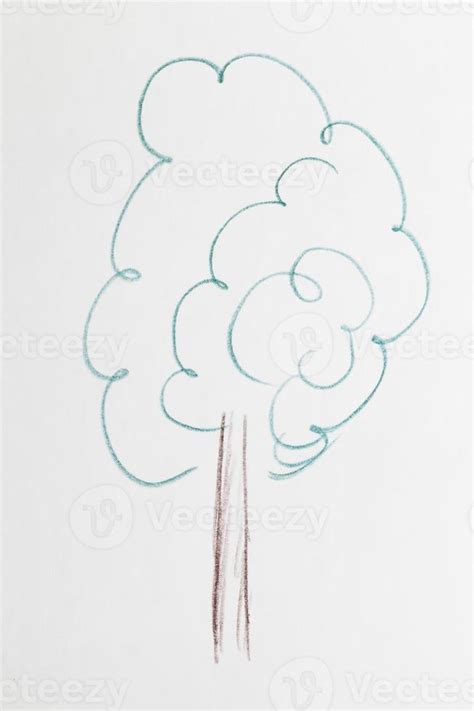 Tree Drawn With Different Colors 9707236 Stock Photo At Vecteezy