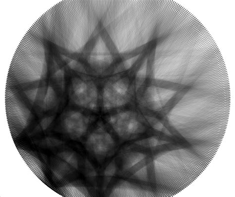 string art drawn by an algorithm athens science festival