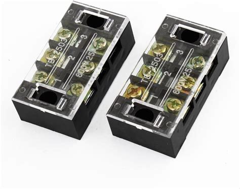 Amazon Com Aexit 2 Pcs Audio Video Accessories 25AMP 3 Post Screw Connector Electric Barrier
