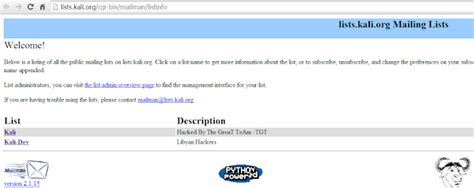 KALI Linux Mailing List Website Hacked Using Heartbleed Vulnerability