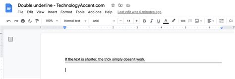 How To Double Underline In Google Docs Technology Accent