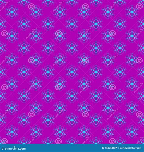 Repeating Geometrical Stylized Snowflake Pattern Wallpaper Stock Vector