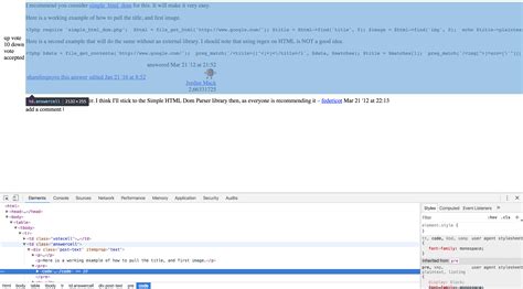 Dom How Do I Get Css Styles Using Simplehtmldomphp Stack Overflow