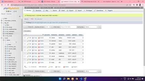 php how to get personid from tbl masseur to personid in tbl sched