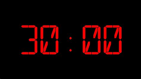 Free 3000 Timer Neon Green Lcd Font On Black Background