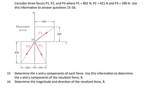 Solved Consider three forces P1, P2, and P3 where P1 =802 | Chegg.com