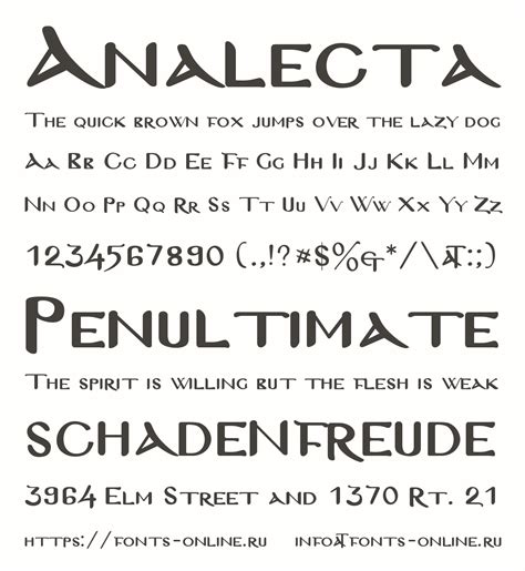 Analecta Font