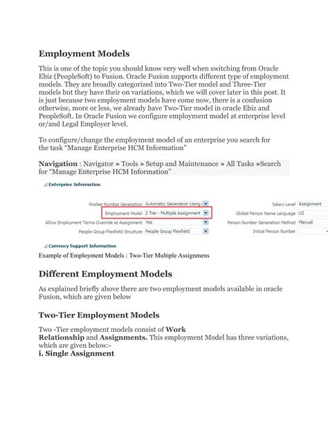 Oracle Fusion Employment Models PDF