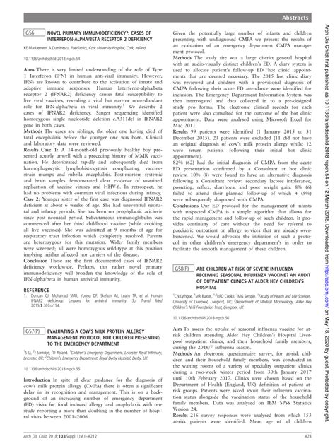 Pdf G56 Novel Primary Immunodeficiency Cases Of Interferon Alpha Beta Receptor 2 Deficiency