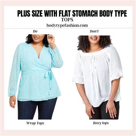 How To Dress Plus Size With A Flat Stomach Fashion For Your Body Type