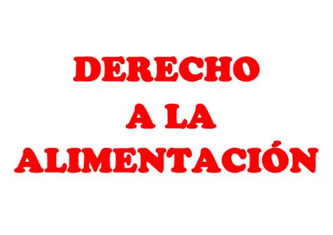 Derecho A La Alimentación Pdf