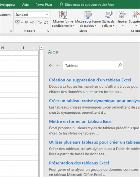 Excel 2016 Famille Tutoriel Sur TableauX Tableau