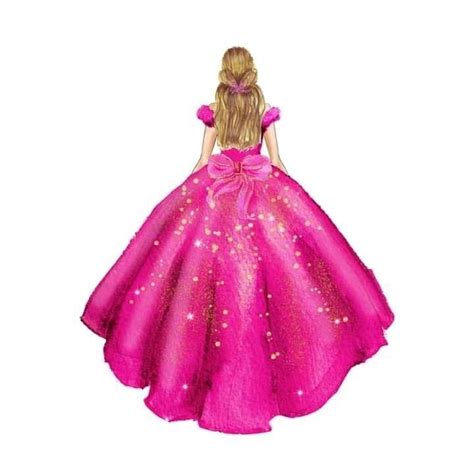 Pin De Di En Быстрое сохранение Ilustración Vestido Vestidos Rosa