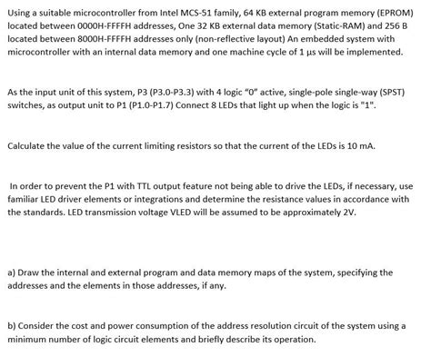 Using A Suitable Microcontroller From Intel Mcs 51