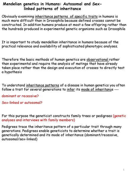 interpreting pedigrees ppt download