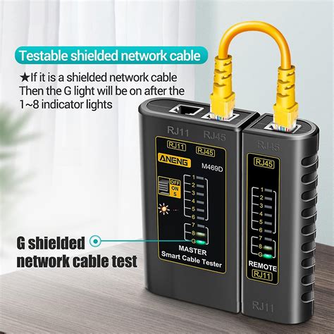 Network Cable Tester Two Speed Portable Multifunctional On Off Test Rj45 Rj11 Rj12 Cat5 Utp Lan