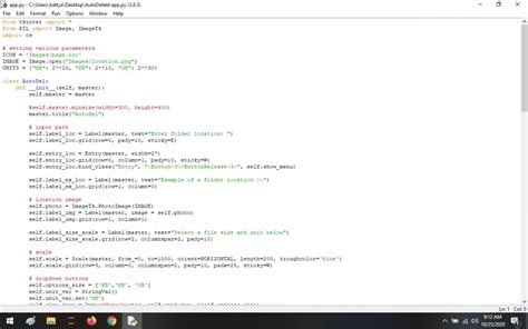 Auto Delete App Using The Python Tkinter Project In Python With Source Code And Report