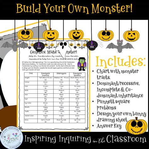 Halloween Genetics Bundle 3 Holiday Science Themes Genetics Activities