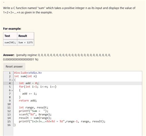SOLVED C Include Int Sum Int N Int Add 0 For Int I 1 I