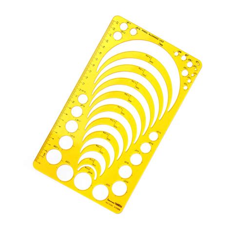 Yellow Radius Template Advanced Plastic Orange 23c Grandado