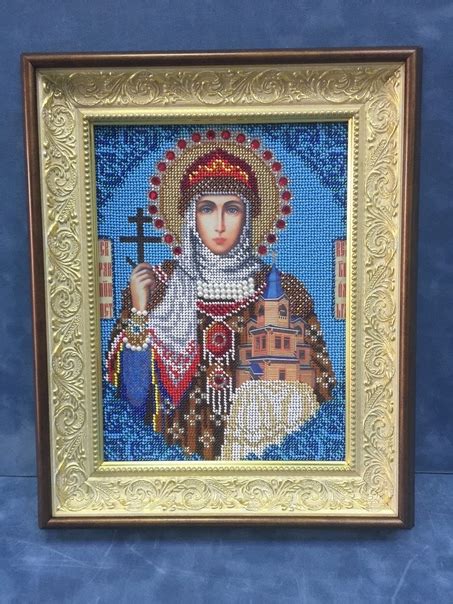 От Ольги Андреевой Икона выполненная в технике бисер Вышивая бисером многие мастерицы