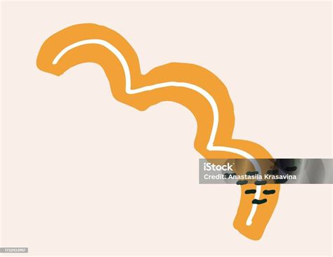 순진한 장난기 넘치는 추상적인 모양 배경 잔인한 현대 인물 구불구불한 물결 패턴 트렌디한 복고풍 브루탈리스트 스타일의 기하학적