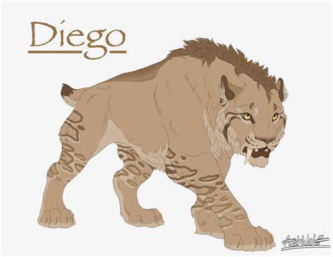 Diego Ice Age Redesign By Ashwolfart1 On Deviantart