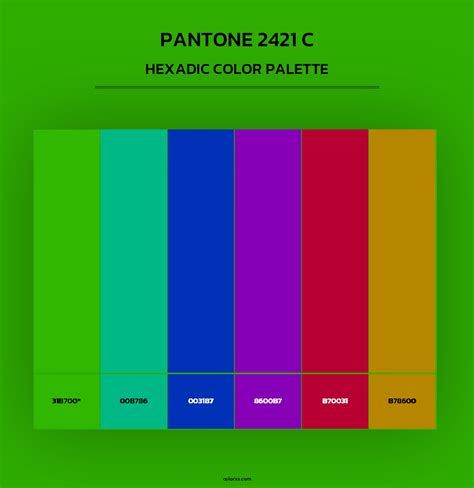 Pantone 2421 C Color Palettes