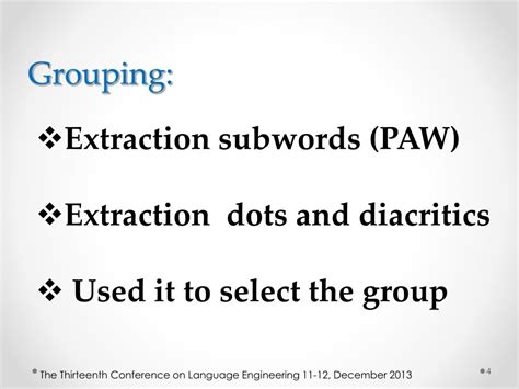 PPT Using Word Based Features For Word Clustering PowerPoint Presentation ID