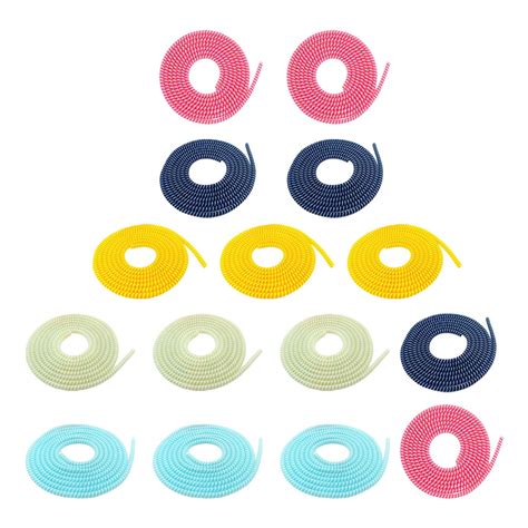 Hintrment 15pack Tpu Assorted Color Cable Protector Data Cable Sleeve