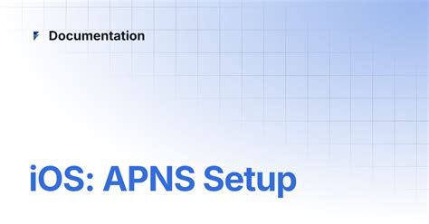 ios apns setup documentation