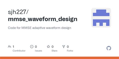 Github Sjh227 Mmse Waveform Design Code For Mmse Adaptive Waveform Design