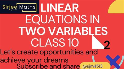 Class Linear Equations In Two Variables Solved By Elimination Method