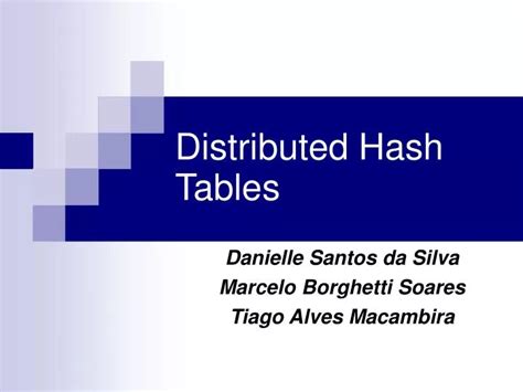 Ppt Distributed Hash Tables Powerpoint Presentation Free Download Id4024615