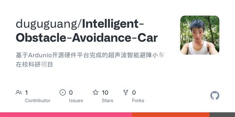 Github Duguguangintelligent Obstacle Avoidance Car 基于ardunio开源硬件平台