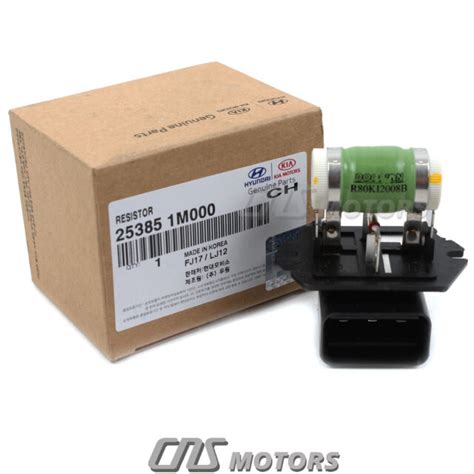 Genuine OEM Engine Cooling Fan Resistor for Hyundai 253851M000 for sale ...