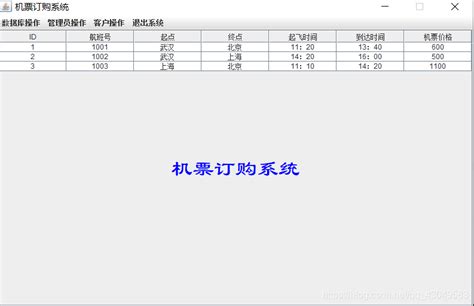 基于javasemysql的飞机票订购系统 Csdn博客