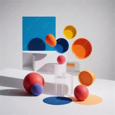 Premium Photo 3d Rendering Of Abstract Background With Colorful Geometric Shapes 3d Rendering