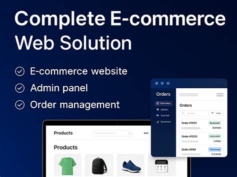 Complete E Commerce Web Solution With Admin Panel And Order Management