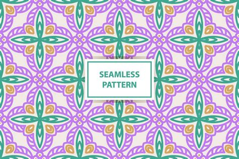 Vector Geometric Seamless Pattern Abstract Graphic Background With