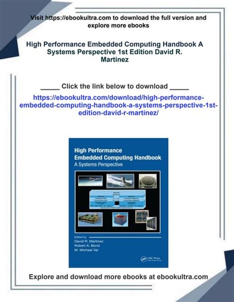 high performance embedded computing handbook a systems perspective 1st