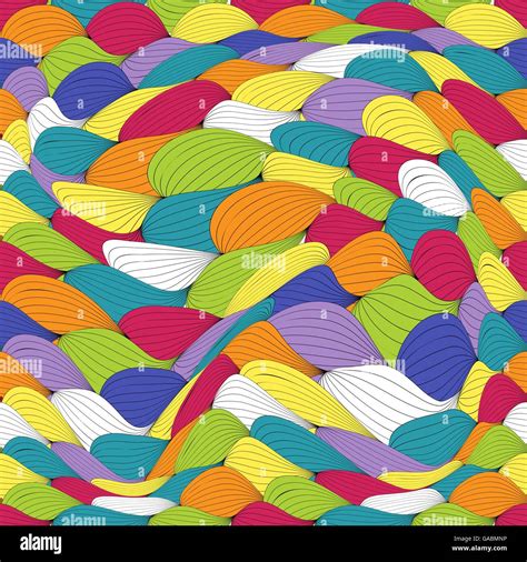 Abstract Wave Seamless Pattern Background Vector Illustration Stock