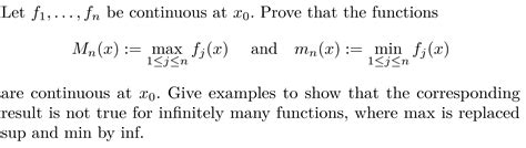 Solved Let F1fn Be Continuous At X0 Prove That The