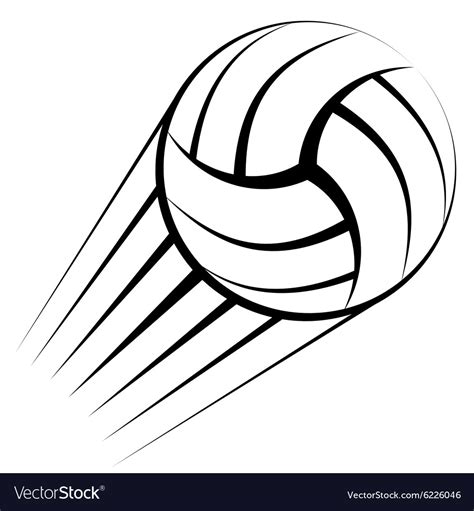Volleyball Royalty Free Vector Image Vectorstock