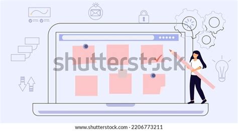 Add Notes Empty Memo Application Creating Stock Vector Royalty Free 2206773211 Shutterstock