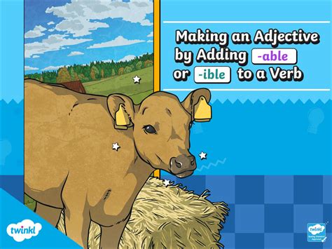 SOLUTION Cours Making An Adjective By Adding The Suffix Able Or Ible